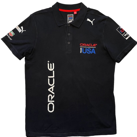 Puma | Shirts | Puma Polo Shirt Oracle Team Usa Sailing Racing Americas ...